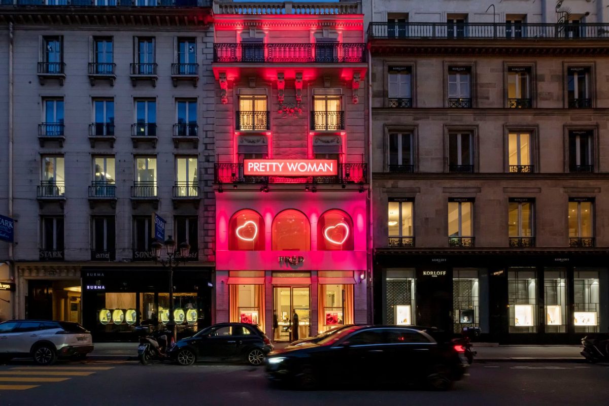 Façade de Noël boutique FRED Paris – Canal Led