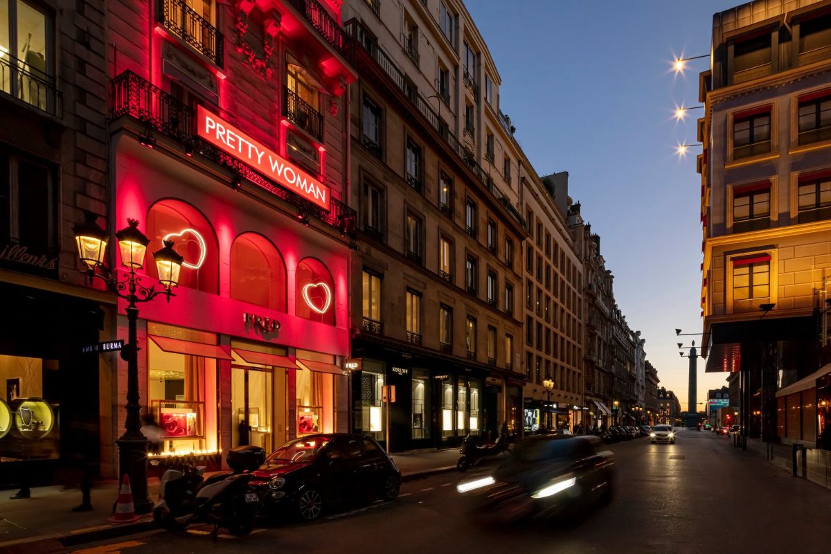 Façade de Noël boutique FRED Paris – Canal Led